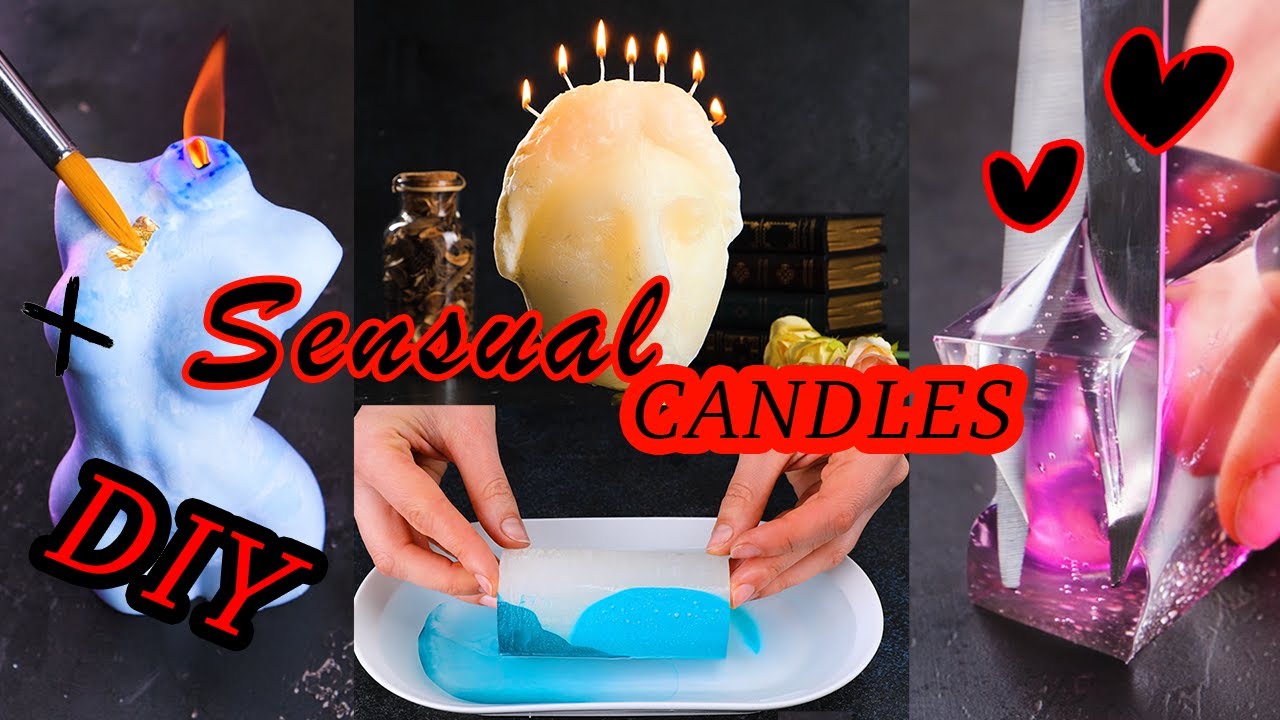 Sensual Candles For A Special Night | DIY Valentine's Candles 🕯️ ️ ...
