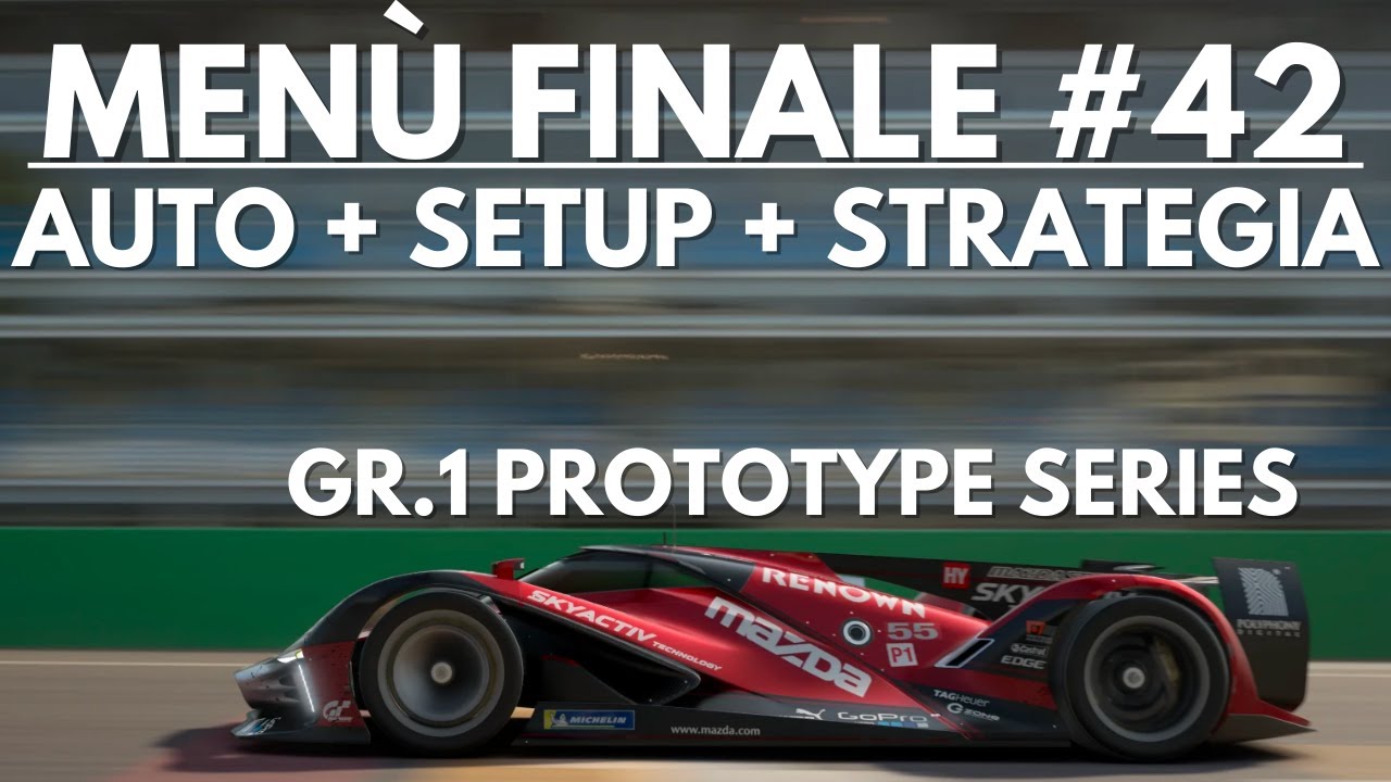 MENÙ 42 GRAN TURISMO 7: STRATEGIA VINCENTE, AUTO + SETUP | MENU ...