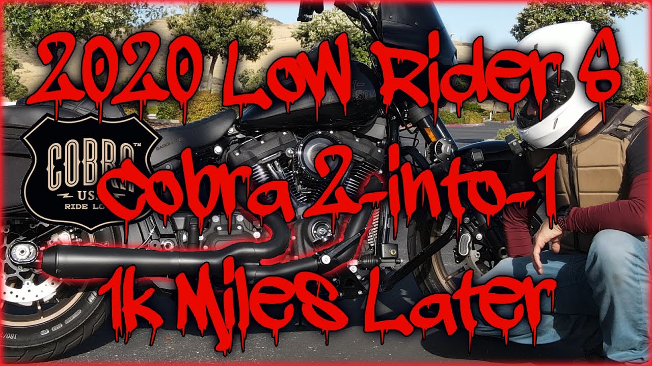 2020 Low Rider S 2-into-1 Cobra Exhaust 1K Miles - YouTube