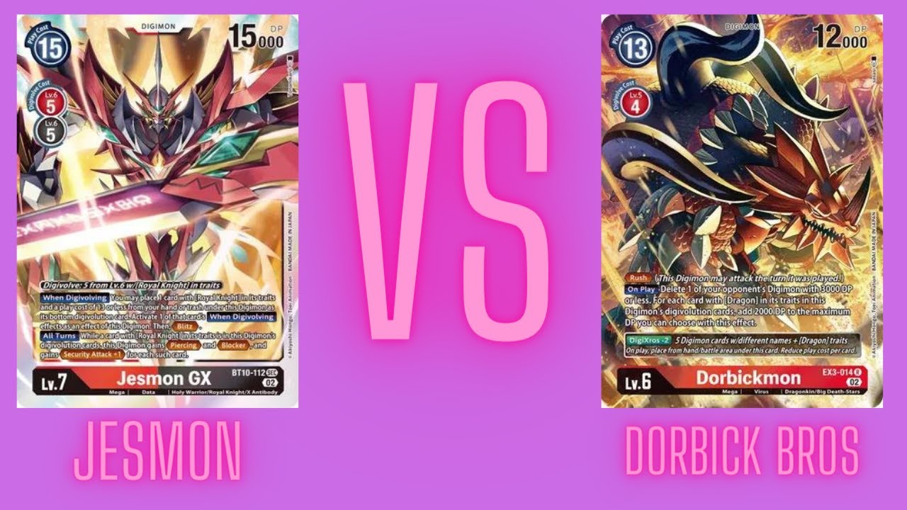 Digimon TCG: Jesmon vs Dorbickmon - YouTube