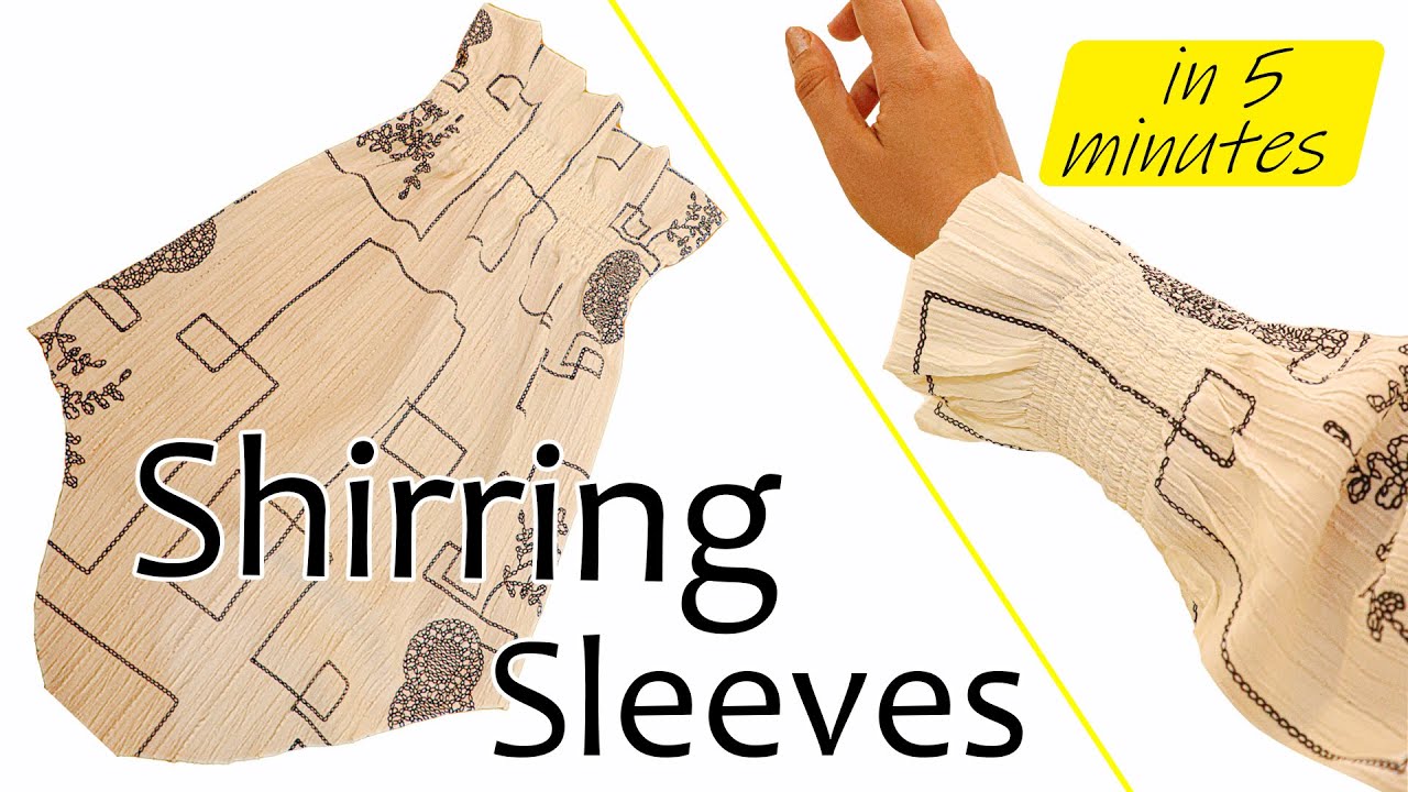 Shirring Cuff Sleeves | New Design Cutting and Sewing Tutorials | You ...