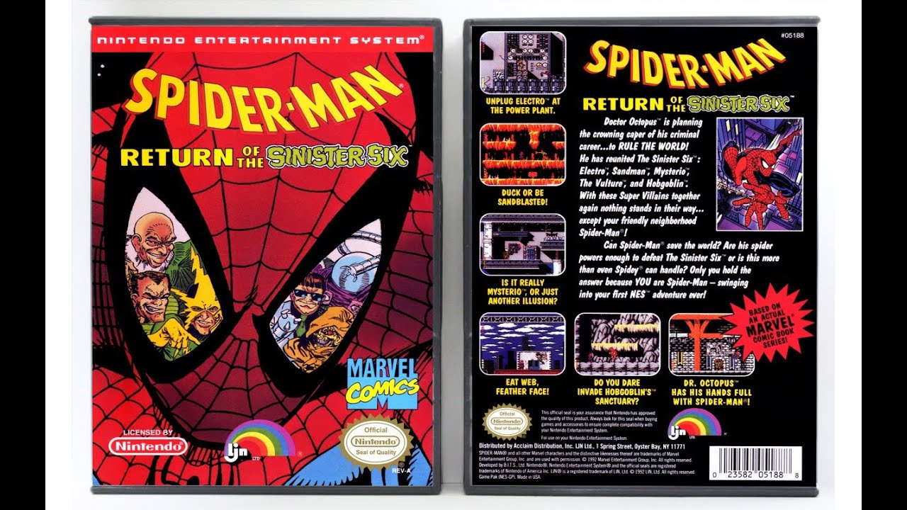 Spider-Man: Return of the Sinister Six (NES) - YouTube