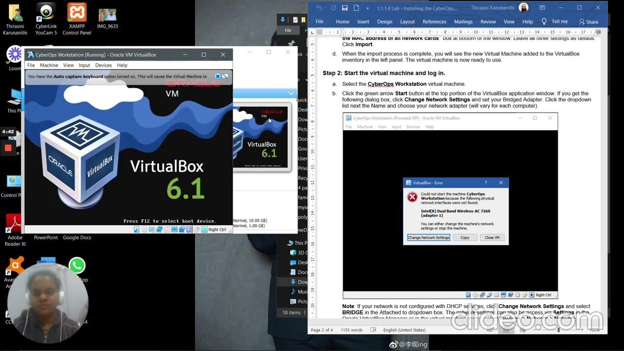 Installing the CyberOps Workstation Virtual Machine - YouTube