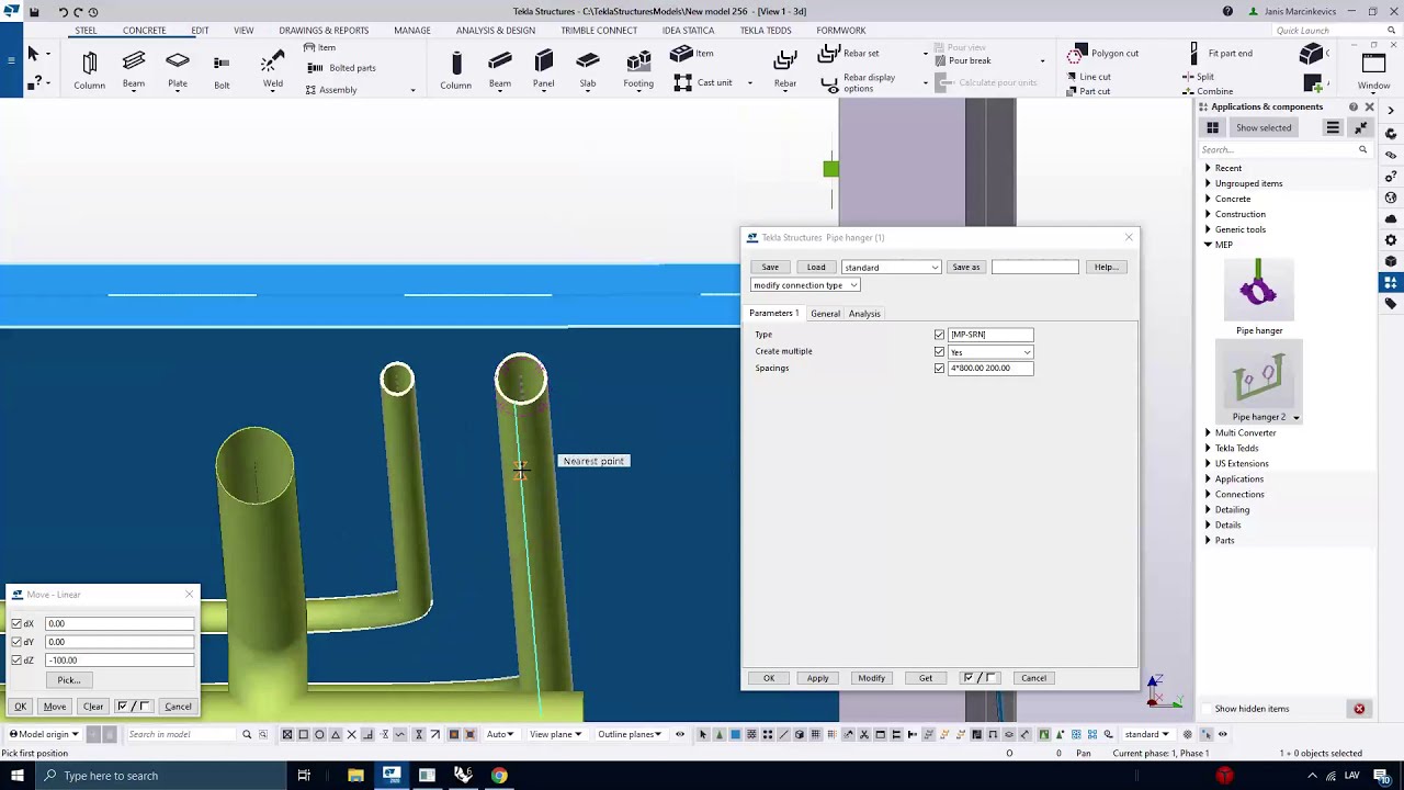 Automated MEP element support modelling - YouTube