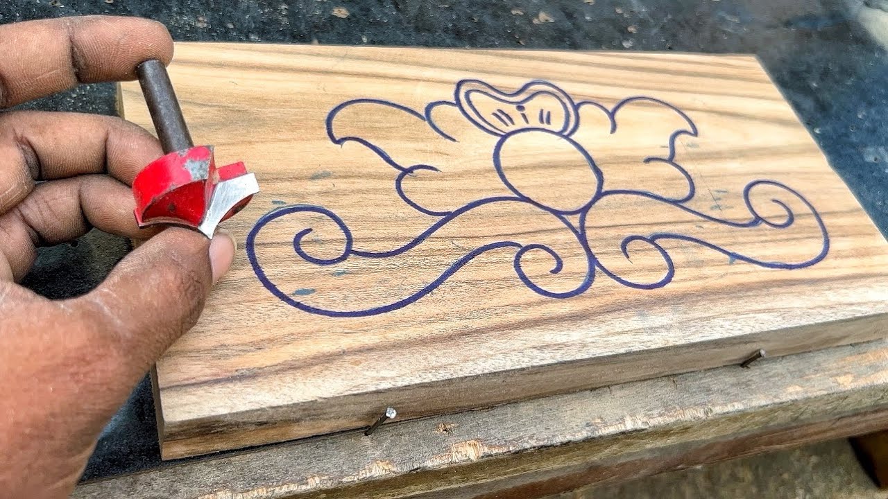 Advanced wood carving router machine skills by TG wood art - YouTube