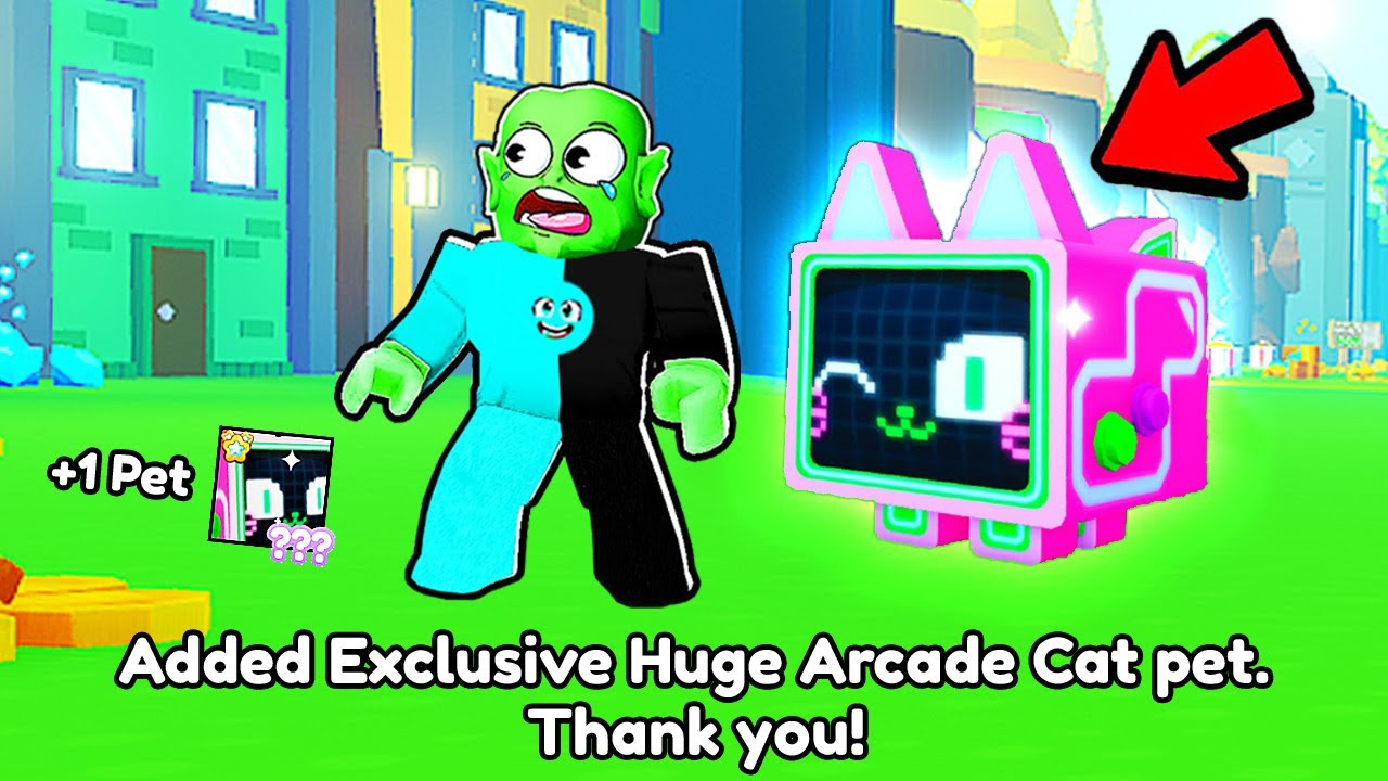 Am luat Huge Arcade Cat in Pet Simulator X.. - YouTube