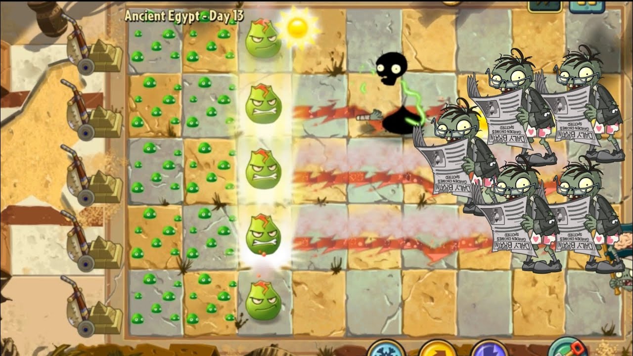 Fast forward Plants vs Zombies is More Intense | plant vs zombies 2 ...