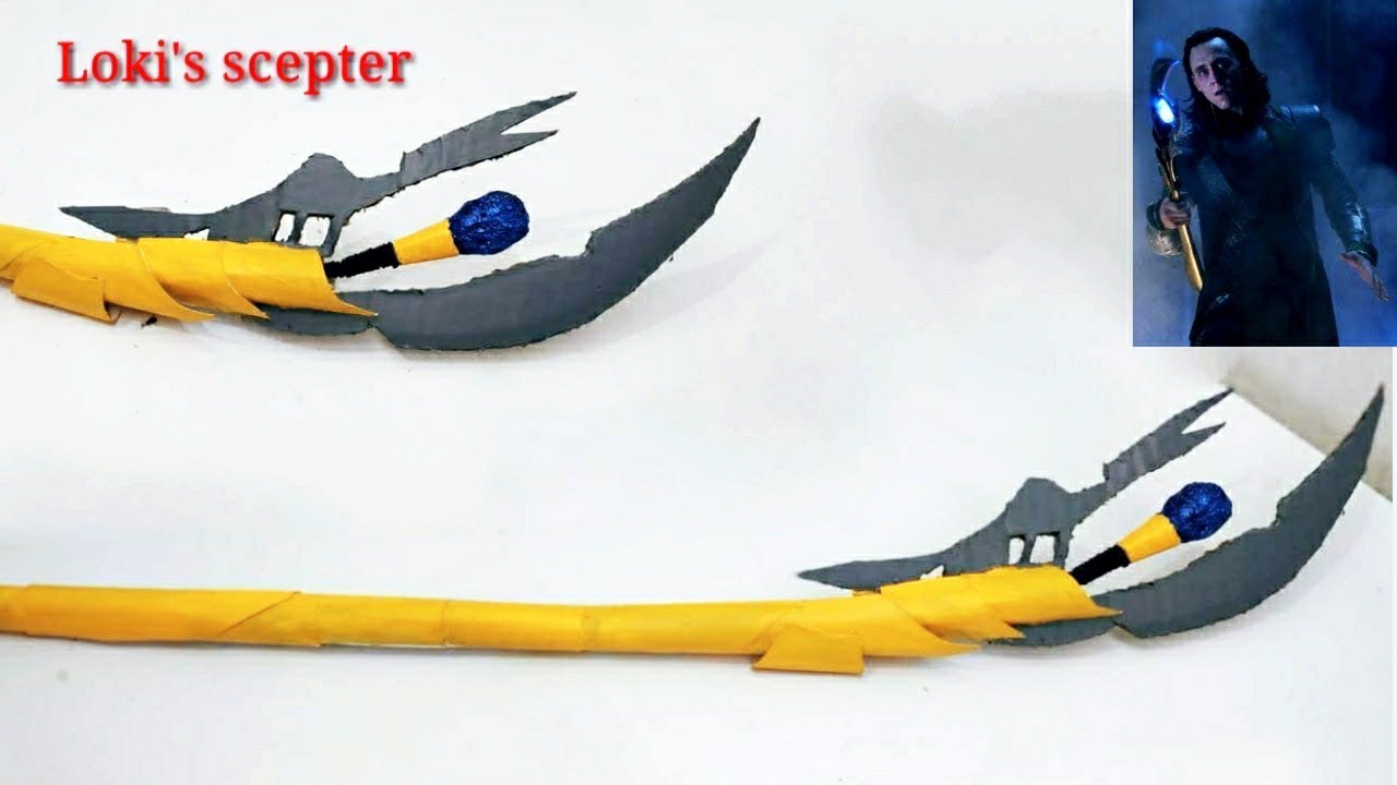 How to make Loki scepter from cardboard | (The avenger:Age of Ultron ...