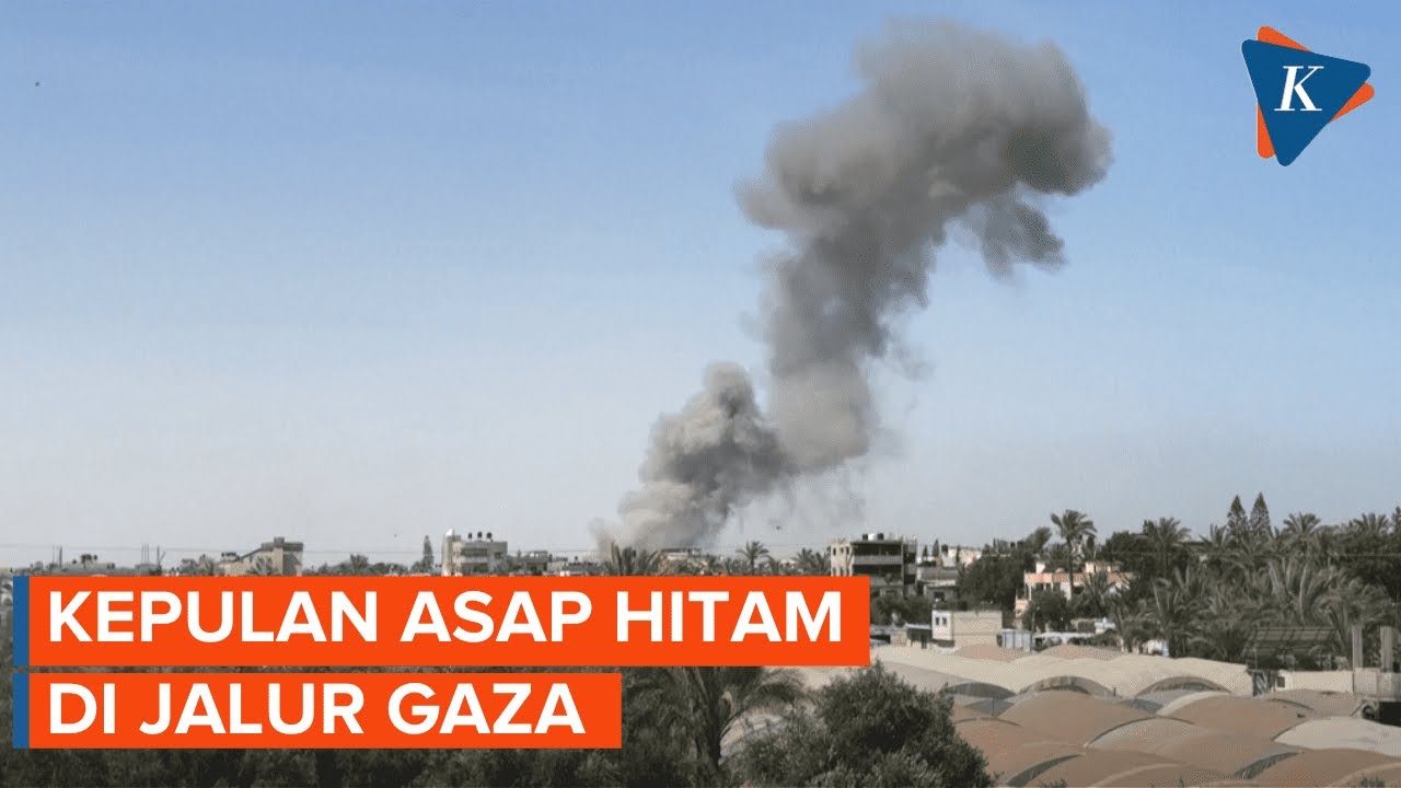 Penampakan Asap Hitam Mengepul Saat Israel Kembali Gempur Jalur Gaza ...