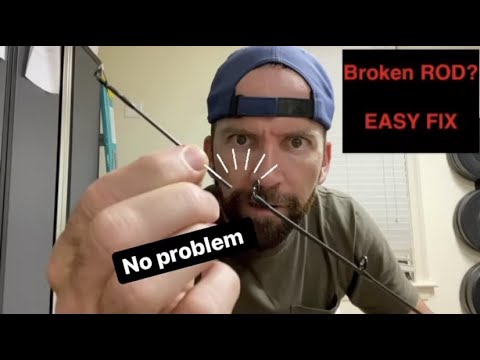 How to fix a BROKEN Fishing rod - YouTube