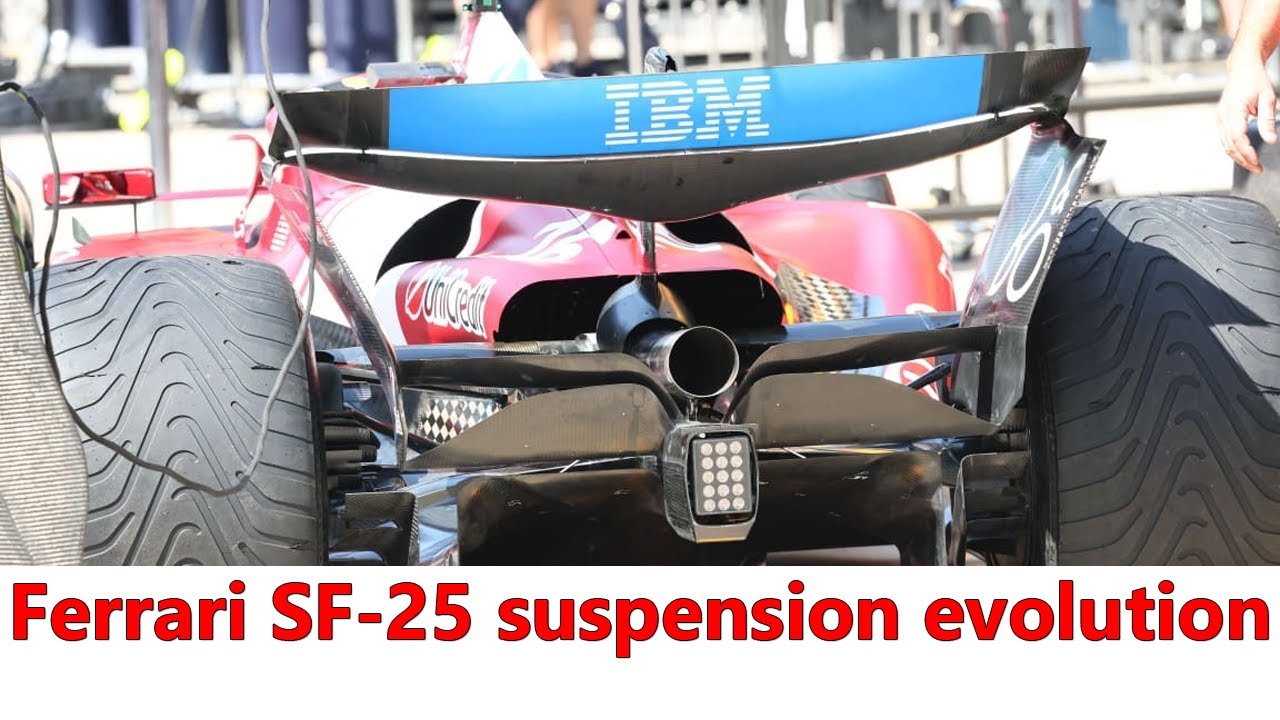 Ferrari SF-25 Rear Suspension Update with New Cover and Arm Geometry ...