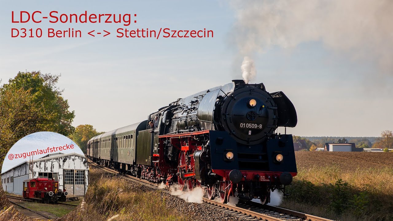 Sonderzug D310 Berlin nach Szczecin 19.10.2024 - YouTube