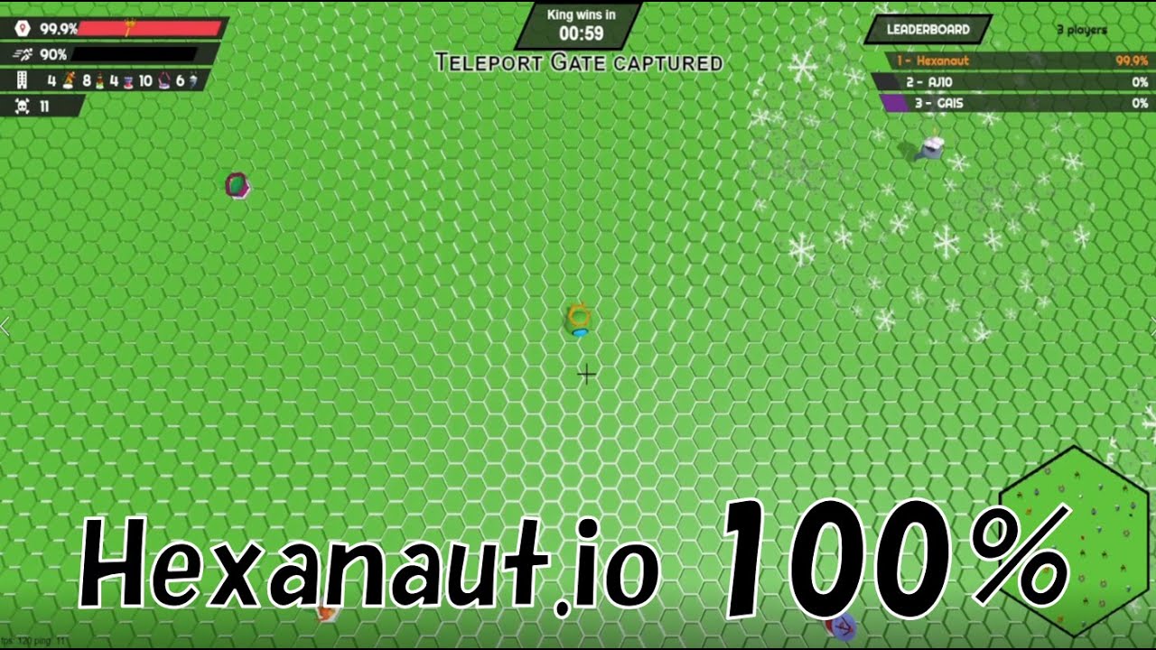 Hexanaut.io 100％ - YouTube