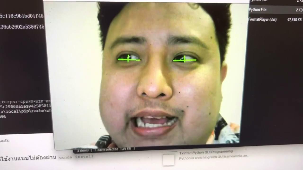 โปรเจค กล้องตรวจการกระพริบตาของผู้ขับขี่รถ (ป้องกันคนหลับใน) Eye Blinking detection OpenCV ...