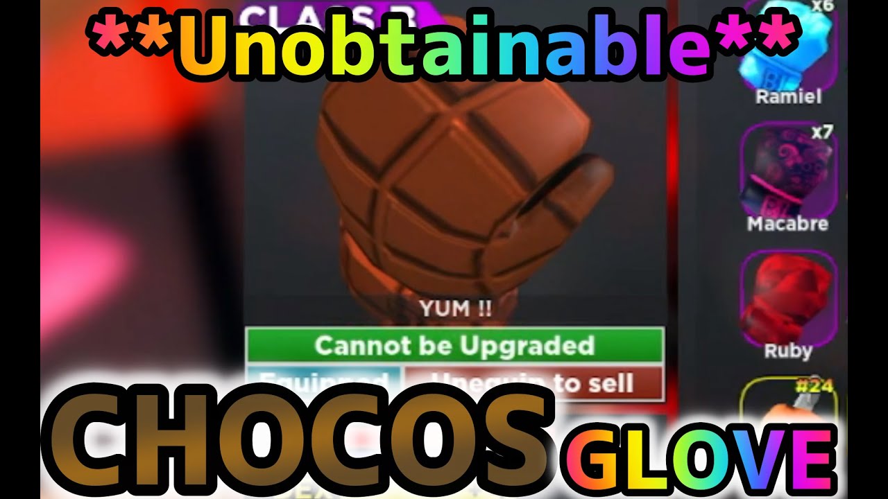 【Roblox Boxing League】Using CHOCOS GLOVE! **RARE** - YouTube