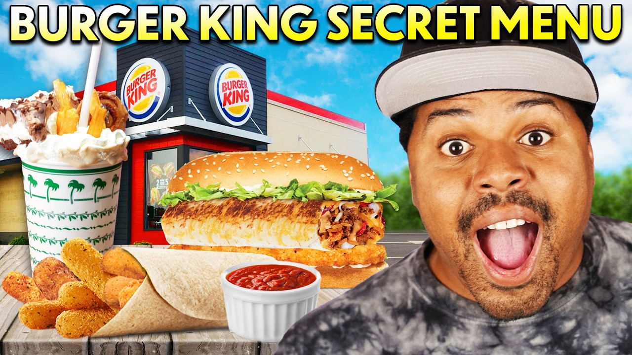 Trying & Rating Burger King Secret Menu! - YouTube
