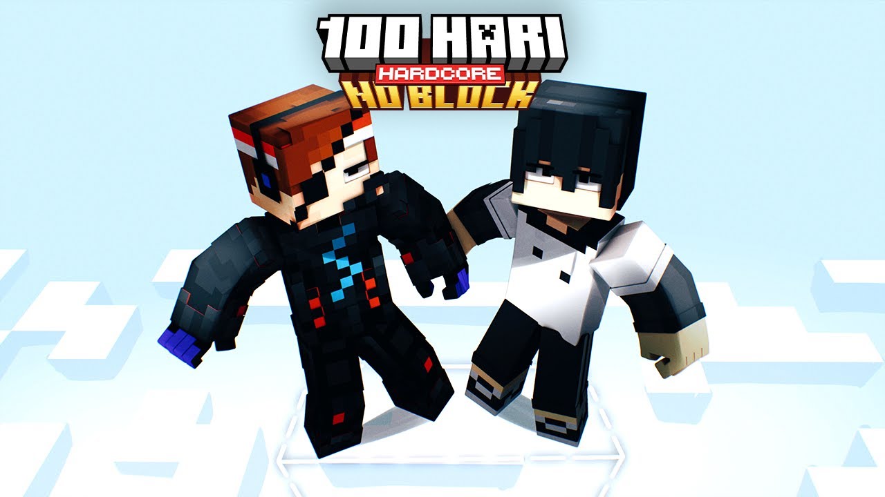 100 Hari Minecraft Hardcore No Block Ft @PaYuDan - YouTube