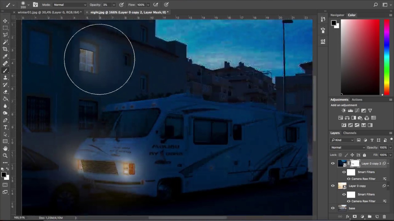 PHOTOSHOP NIGHT RENDER TIME LAPSE - YouTube