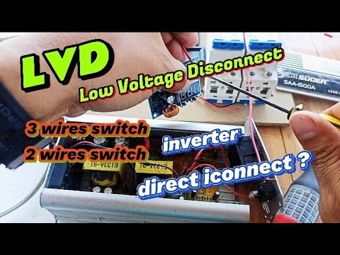 2 Wired Inverter Switch LVD Low Voltage Disconnect Direct Sa Switch ng ...