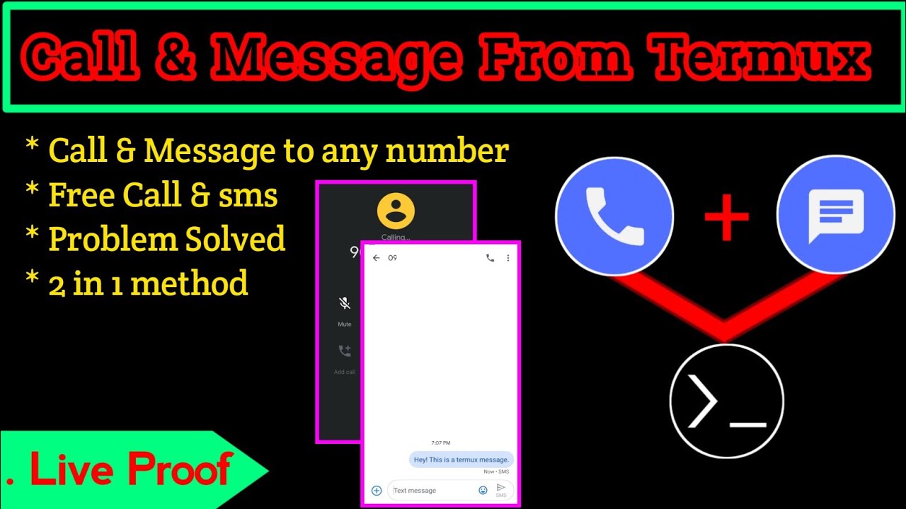 How To Call & Message From Termux | Termux Call | Termux Message | 2 In ...