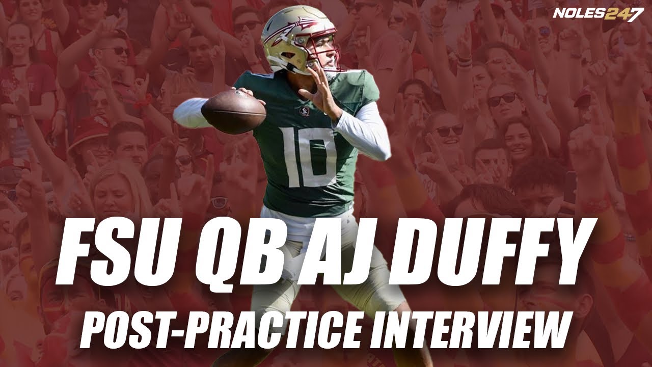 FSU QB AJ Duffy talks spring practice, QB2 competition, and more - YouTube