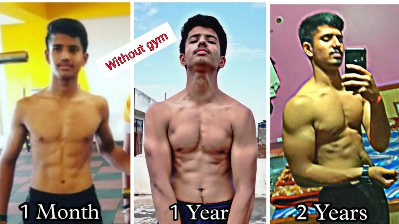 My 2 years body transformation (16-18) without gym | Skinny to fit transformation | Fit Arjun 07 ...