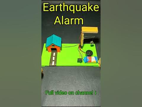 Earthquake detector alarm working model science project #youtubeshorts ...