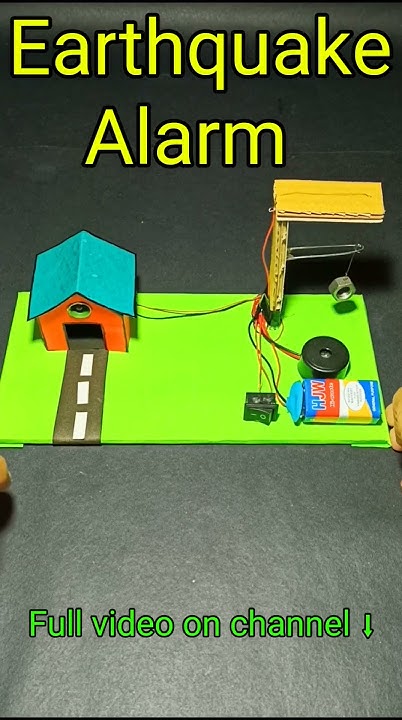 Earthquake detector alarm working model science project #youtubeshorts ...