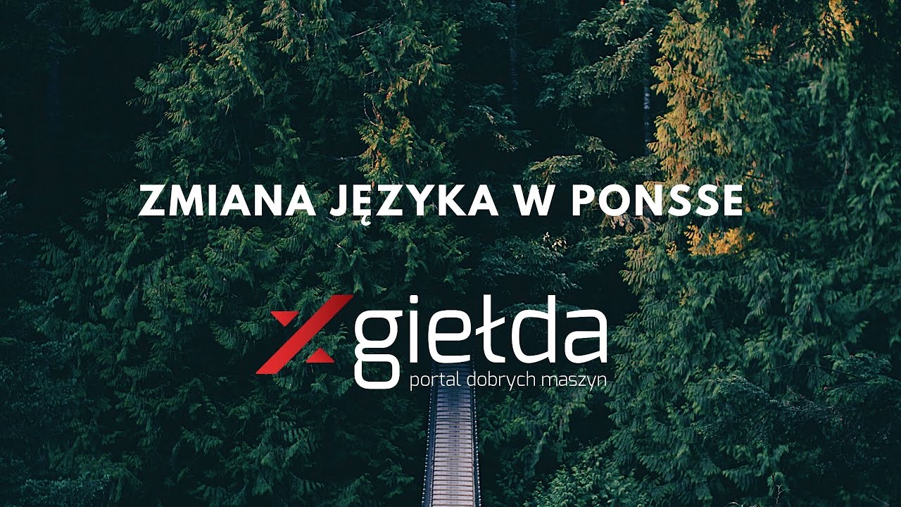 Zmiana języka w Ponsse (Opti4G 4.745) - YouTube