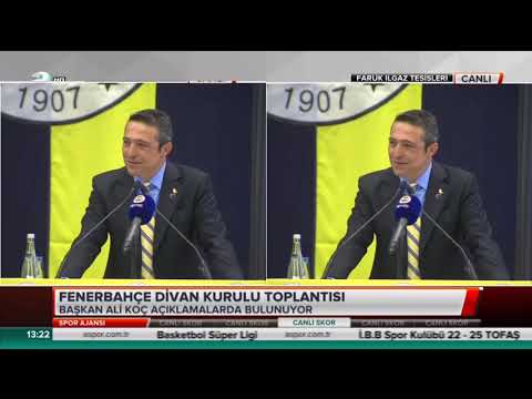 Fenerbahçe Başkanı Ali Koç Divan Kurulunda Konuşuyor 2 Şubat 2019