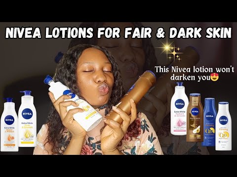 Nivea body lotions for dark skin vs. fair skin | Nivea extra white ...