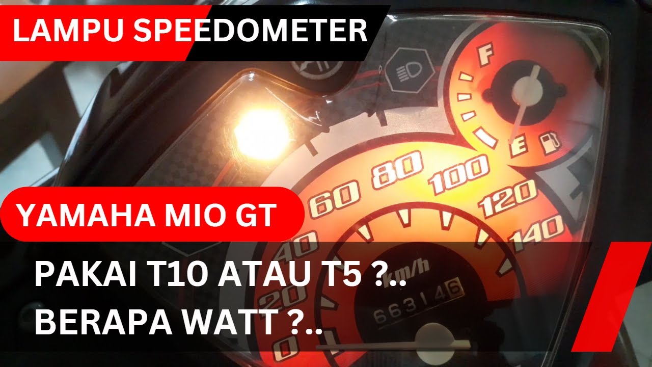 ganti lampu speedometer YAMAHA MIO GT - YouTube