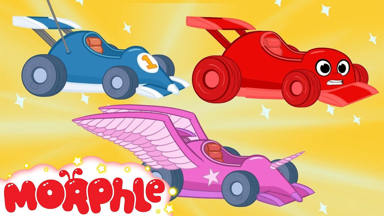 Race Car Morphle and The kids Super Heroes! My Magic Pet Morphle ...
