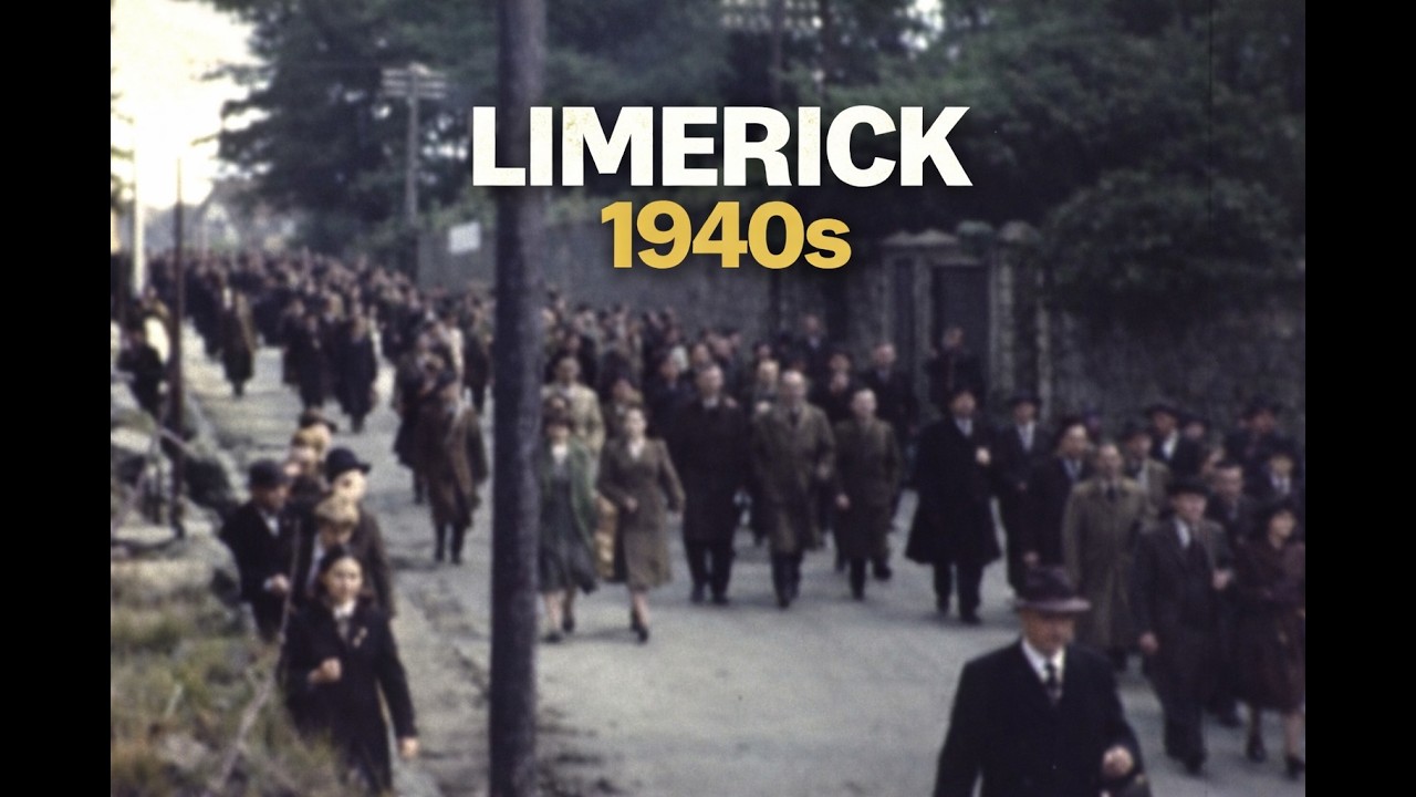 1940s Limerick, Ireland | Vintage Archival Film of Street Life & Local ...