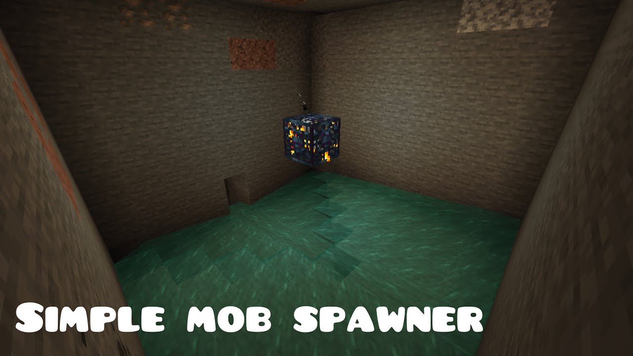 Minecraft 1.17 Simple Mob Spawner Farm - YouTube