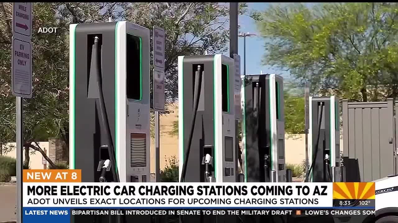 ADOT unveils locations of 18 new EV charging stations - YouTube