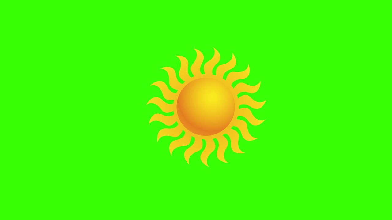 Sun Rotating | GreenScreen effect animation - YouTube