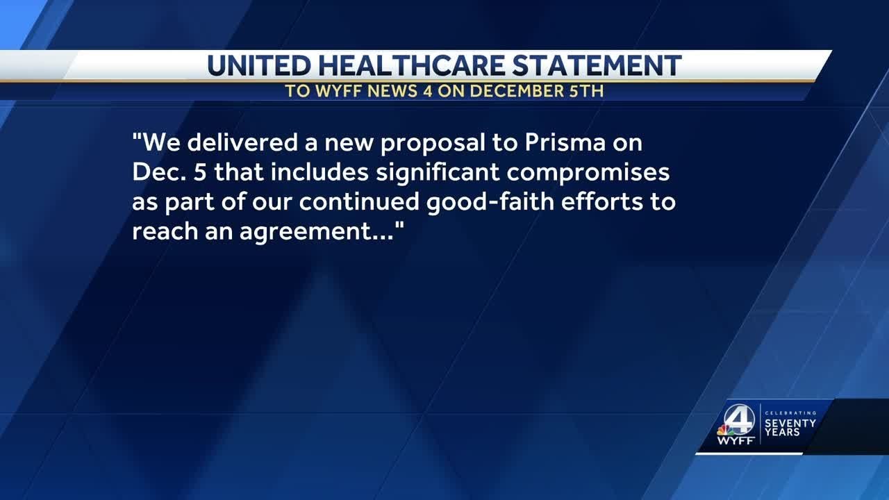 Update on negotiations between Prisma Health and United Healthcare ...