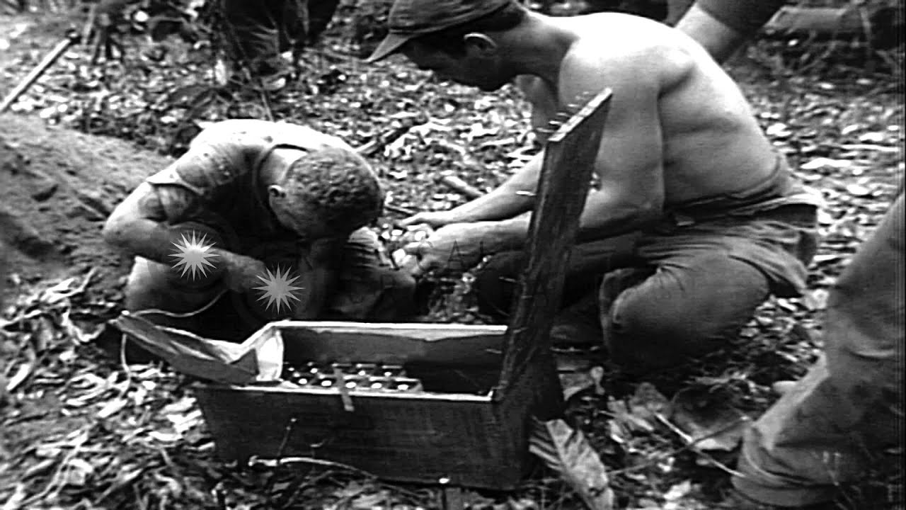 United States 28 Troop volunteers work on a strip in Shingbwiyang ...