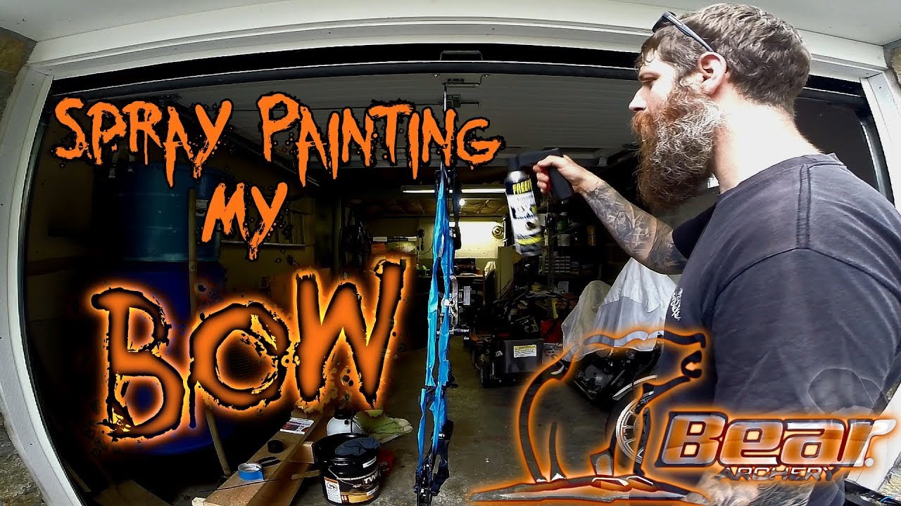 Spray Painting A Compound Bow - Bear Archery - Bear Encounter - YouTube