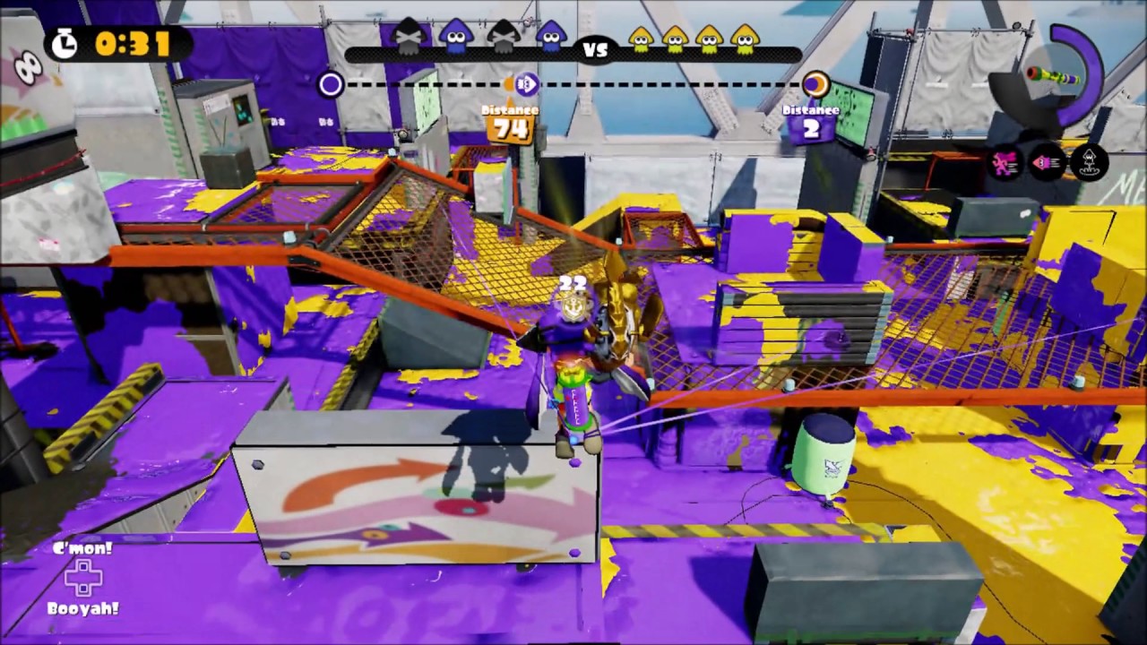 Splatoon Good Place for Rainmaker on Hammerhead Bridge - YouTube