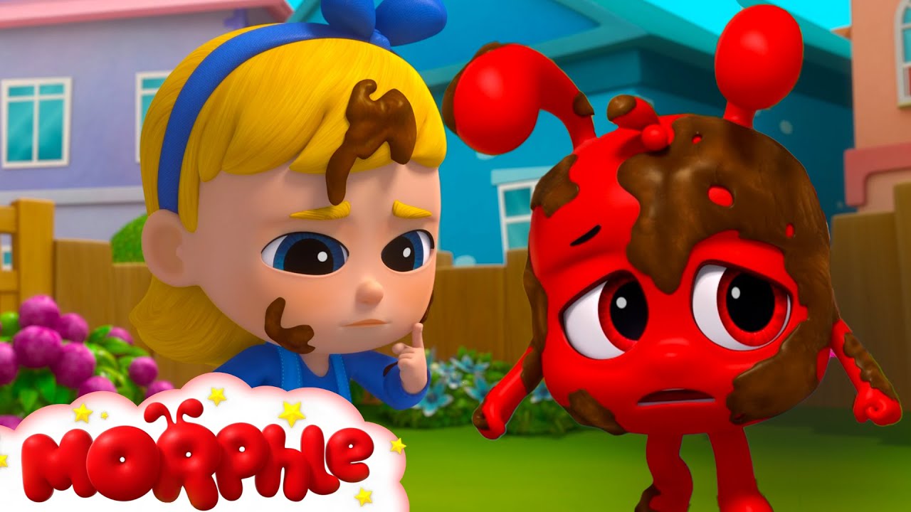 Muddy Morphle Takes A Bath 🧼| Morphle 3D | Funny Kids Cartoons ...