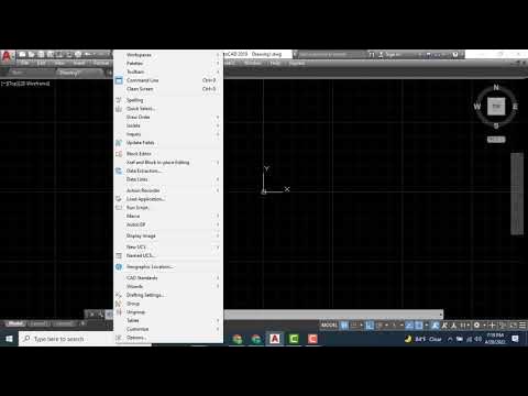HOW TO HIDE OR UNHIDE MENUBAR AND RIBBON IN AUTO CAD - YouTube