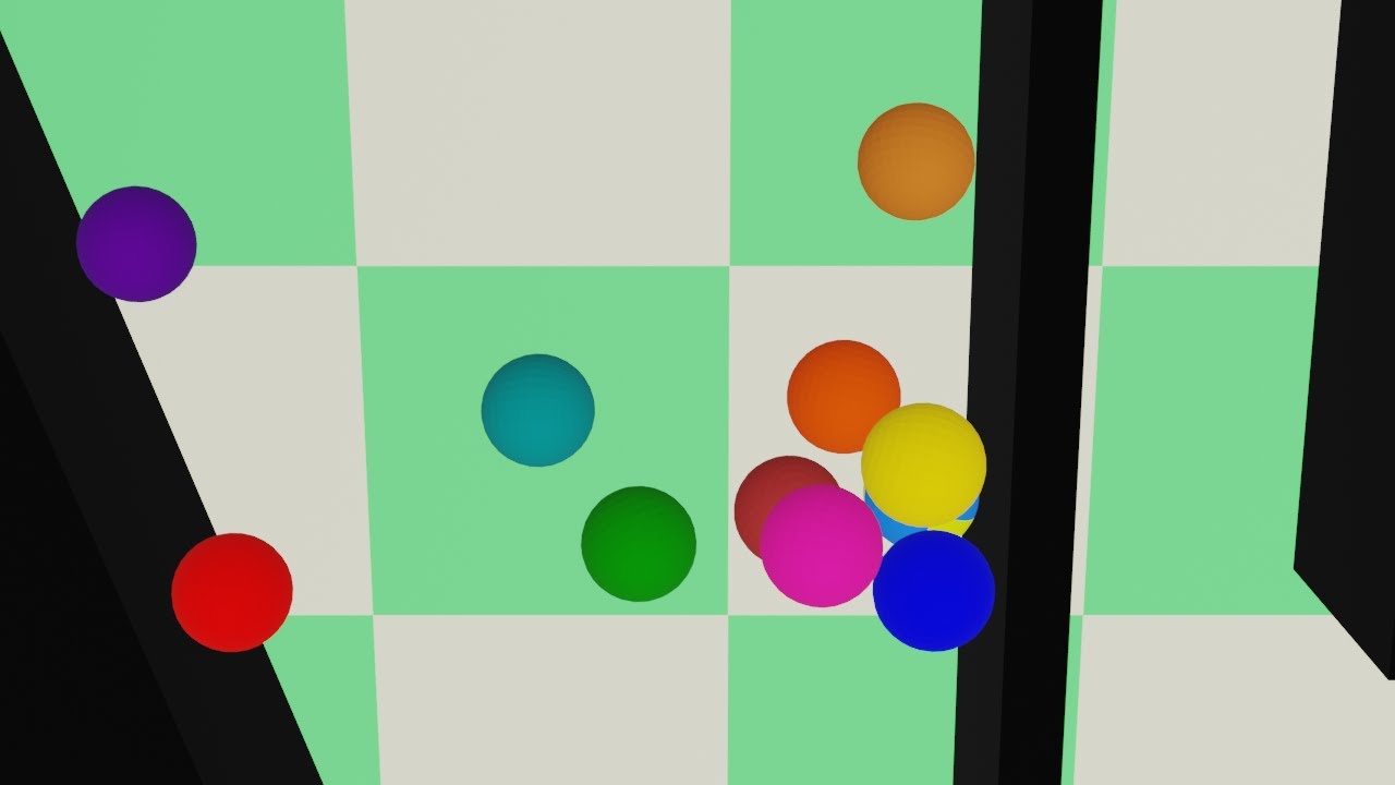 Obstacle Course / Marble Race / Colorful Balls / Blender Animation ...