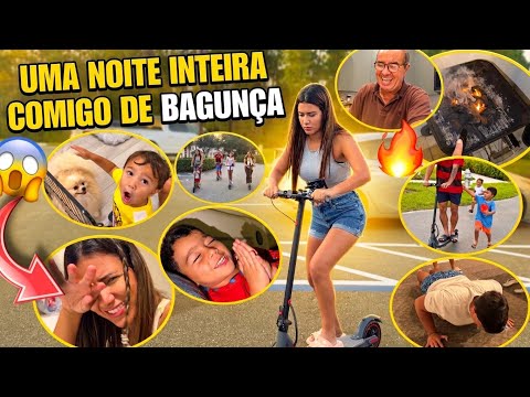 UMA NOITE INTEIRA COMIGO + SUBI NO PATINETE DEPOIS DE ANOS + CHURRASCO E MUITA BAGUNÇA😱🔥 VLOGZÃO! 