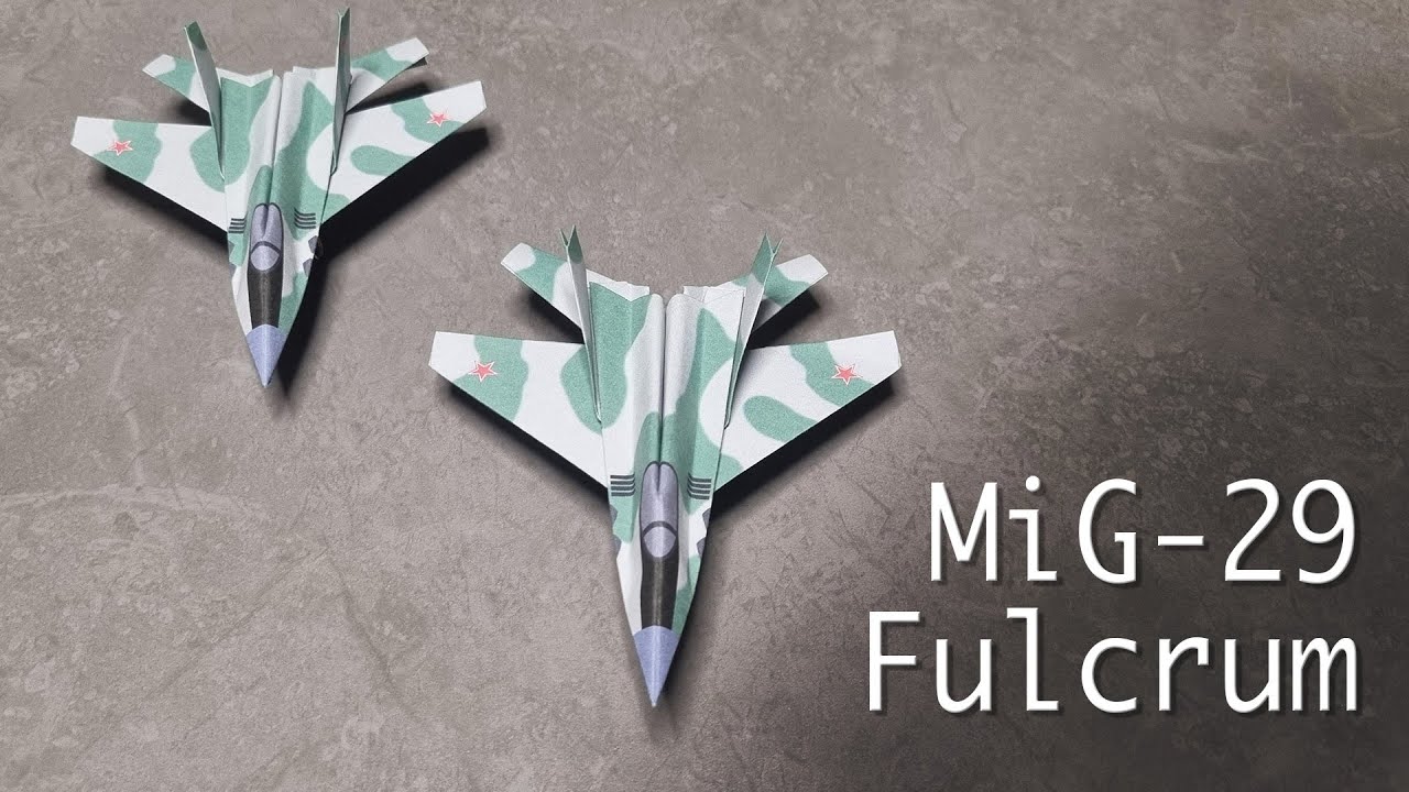 Tutorial - Folding MiG-29 Fulcrum - YouTube