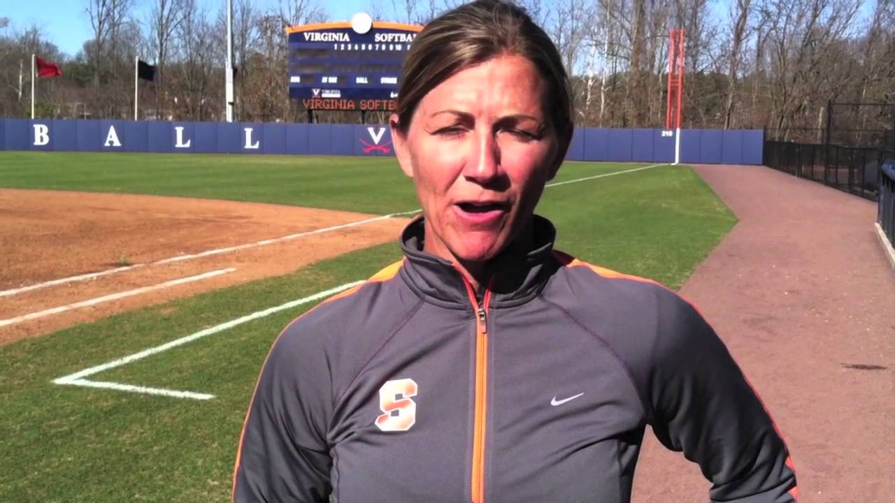 Coach Ross Post Game Interview at Virginia - Syracuse Softball - YouTube