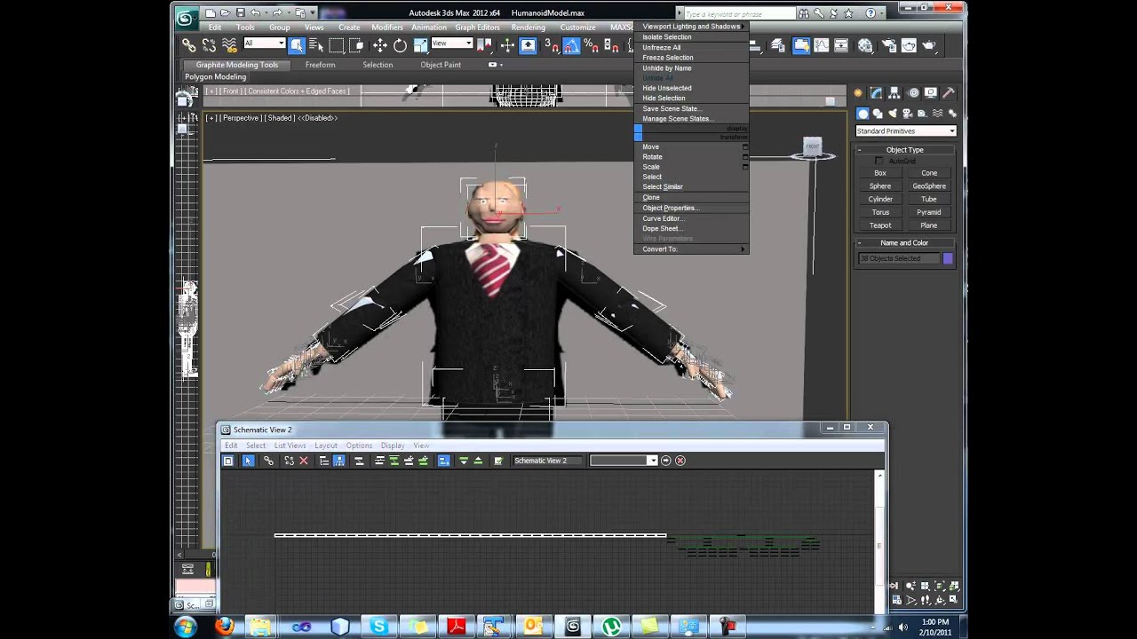 Humanoid Model for Game Dev Assignment - YouTube