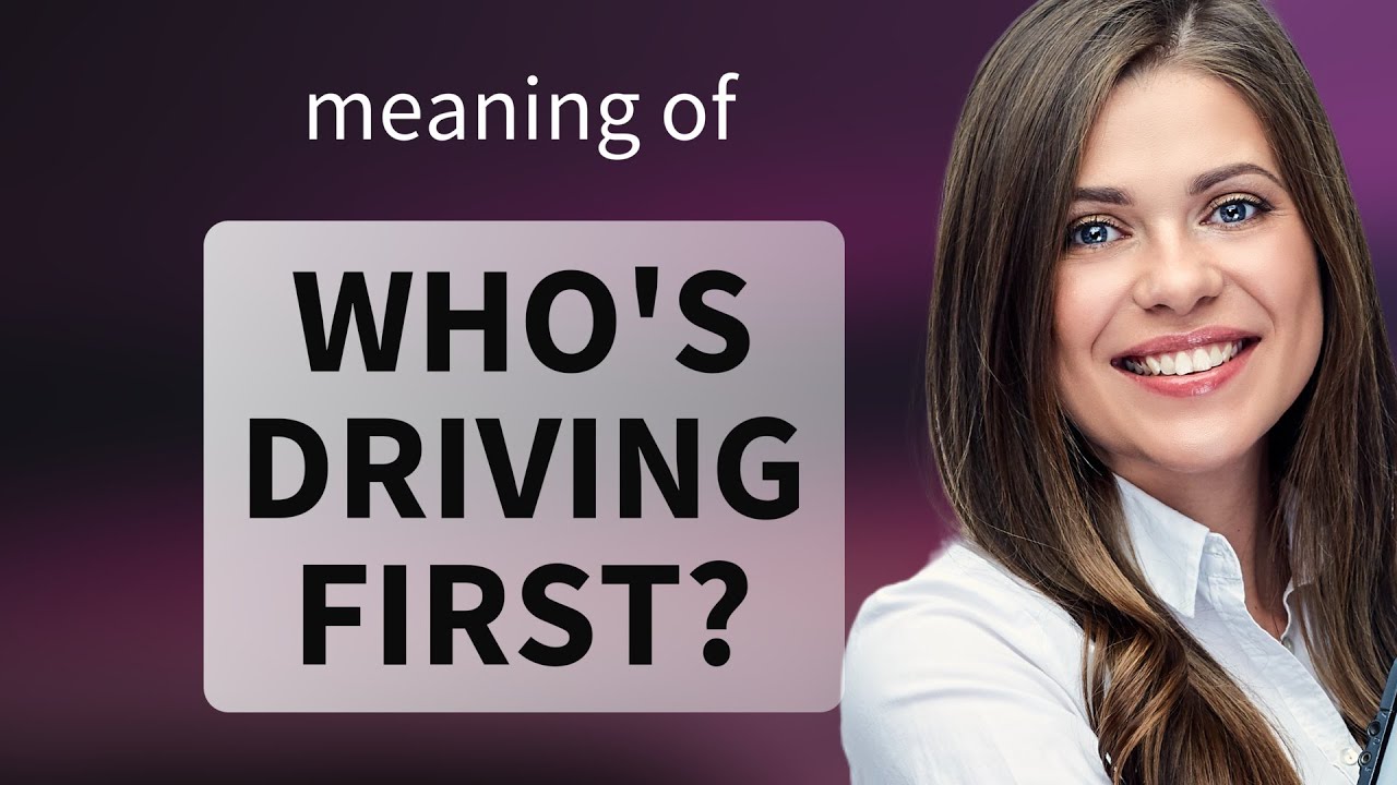 Understanding "Who's Driving First?" - YouTube