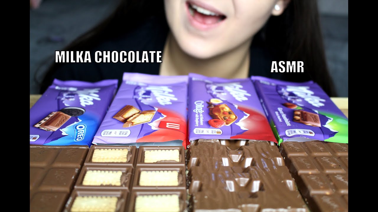 ASMR MILKA CHOCOLATE | EATING SOUNDS | no talking | ASMR UNICORN - YouTube